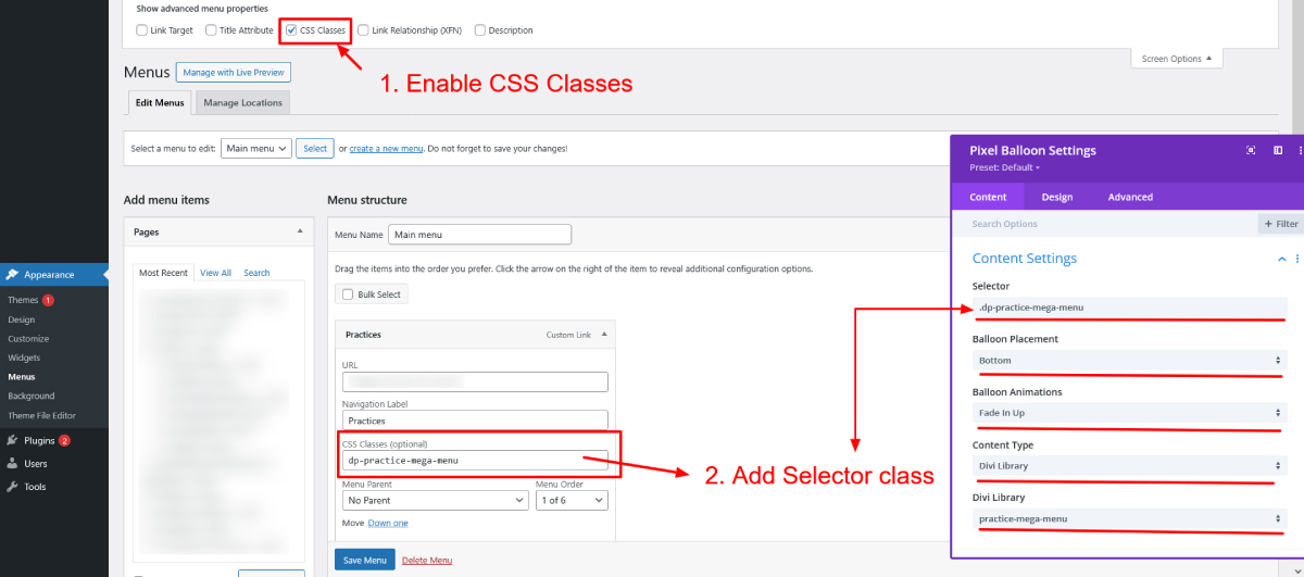 How to Create a Mega Menu in Divi Using the Divi Pixel Balloon Module (Step-by-Step Guide)